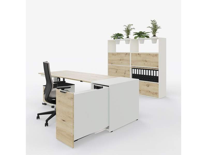 Zemp MIZO Arbeitsplatz mit Raumtrenner | Modulare Büromöbelsysteme ...