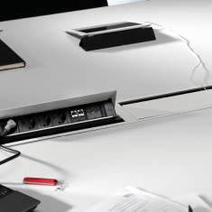 BACHMANN CONI DUO | Kabeldurchlässe / Tischausschnitte | officebase.ch